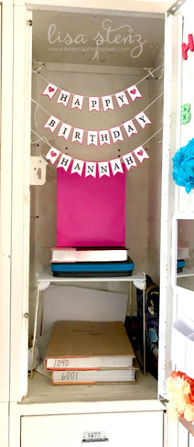 Birthday Banner Locker Decoration