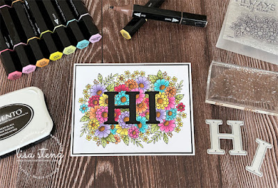 Colorful Card using Masking Technique